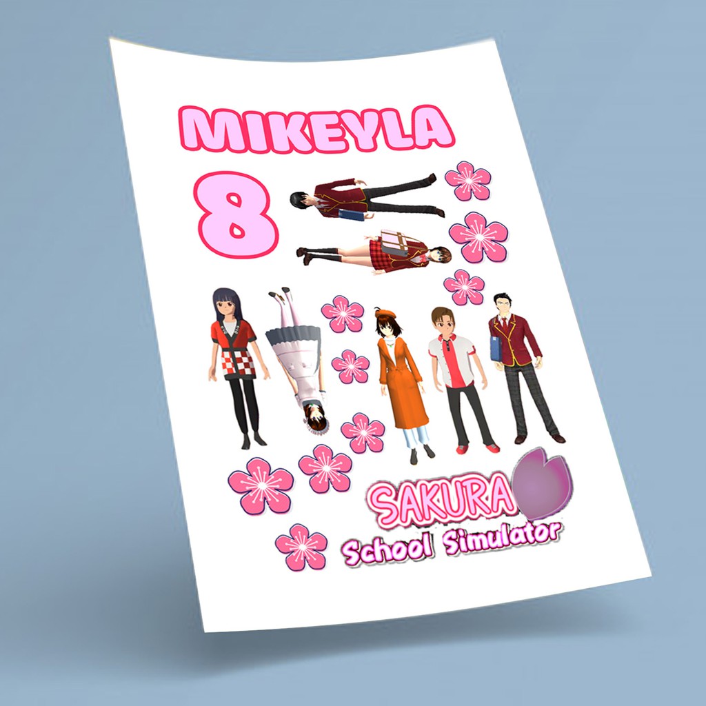 SAKURA SCHOOL SIMULATOR CUSTOM NAME & AGE [JPEG FORMAT/FILE] [CAKE ...