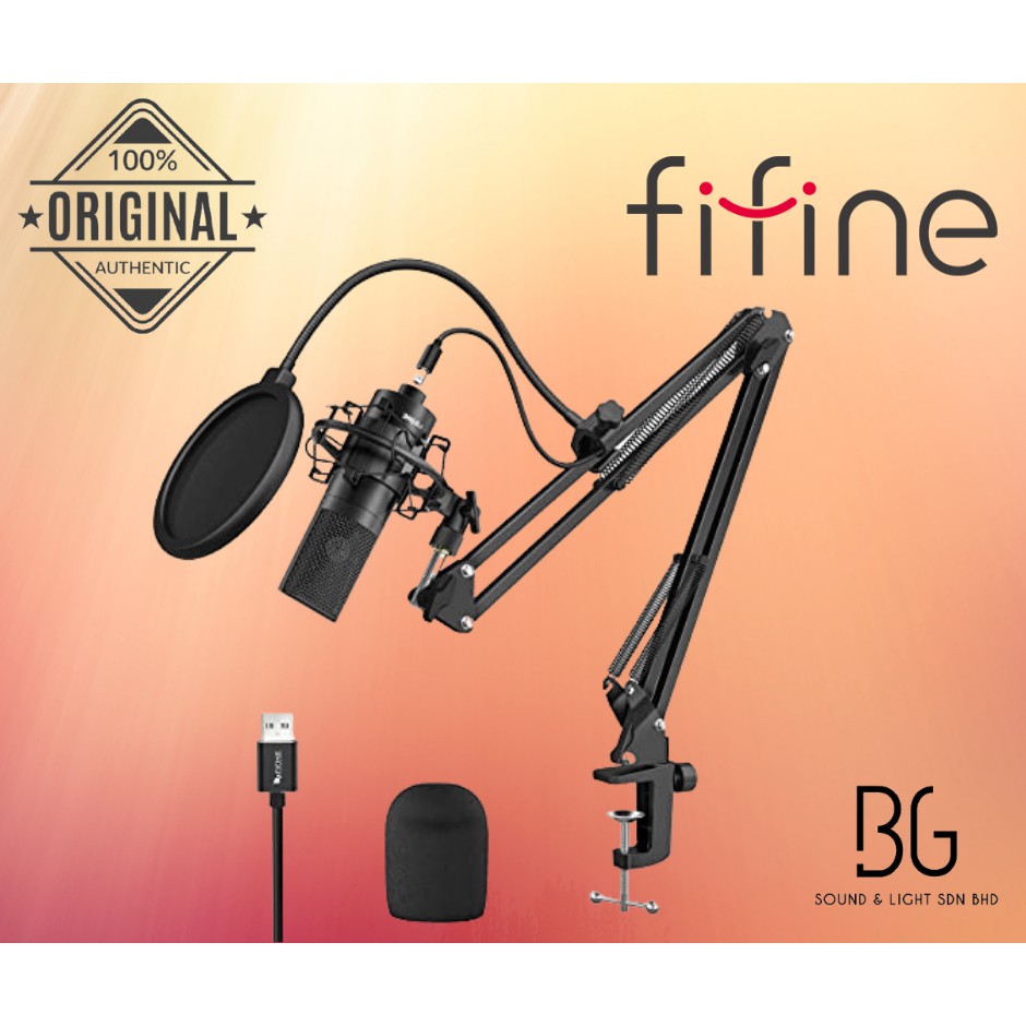 FIFINE T669 Studio Condenser USB Microphone, Computer PC Microphone Kit ...