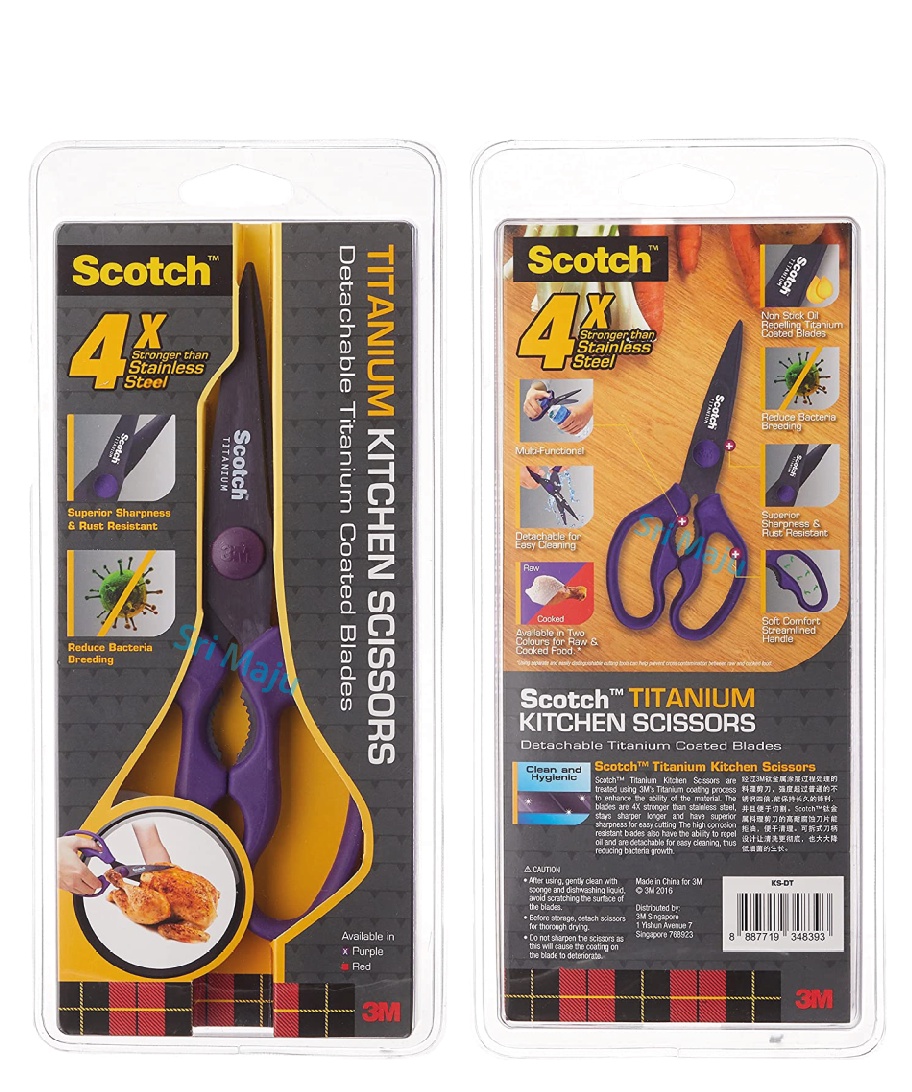 MAJU 3M Scotch HKS38 Premium Kitchen Stainless Steel Scissor Chicken ...