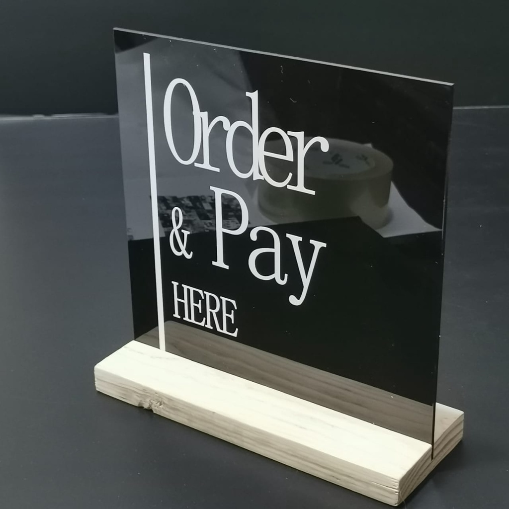 Order here and pay here signage / papan tanda bayar di sini | Shopee Malaysia
