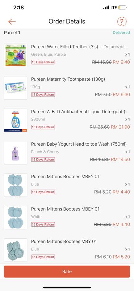 Pureen Water Filled Teether (3's) + Detachable Ring HST 02 | Shopee ...