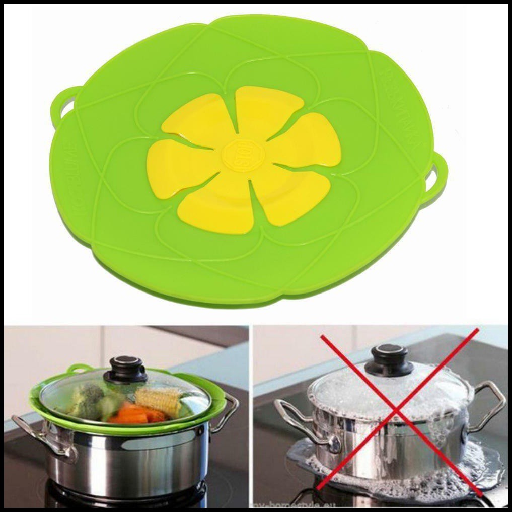 (Ready Stock) Anti-overflow Silicone Handy-Lid Kitchen Cooking Spill ...