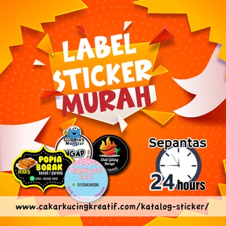 (100 pcs) Sticker Label Produk cantik 7cm - 10cm | Shopee Malaysia