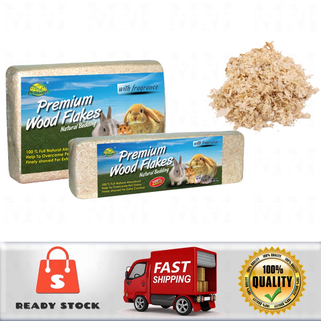 Delikate Premium Wood Flakes / Pets Wood Shaving / Habuk Kayu - 1KG ...