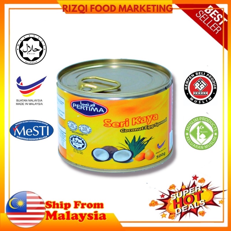 PERTIMA SERI KAYA 500G PERTIMA COCONUT EGG SPREAD DIRECT KILANG ...