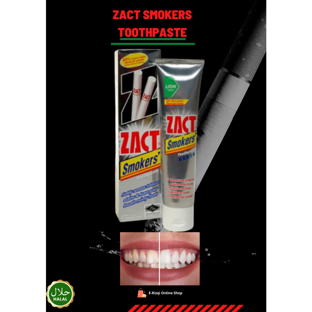 ZACT Smokers Toothpaste (150g) | Shopee Malaysia