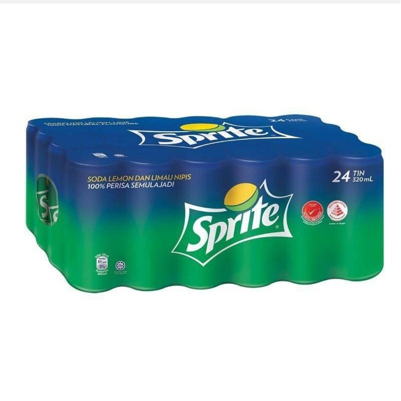 [TKM] SPRITE Sparkling Lemon-Lime 320ml (x24 cans) (Maximum 2 Carton In ...
