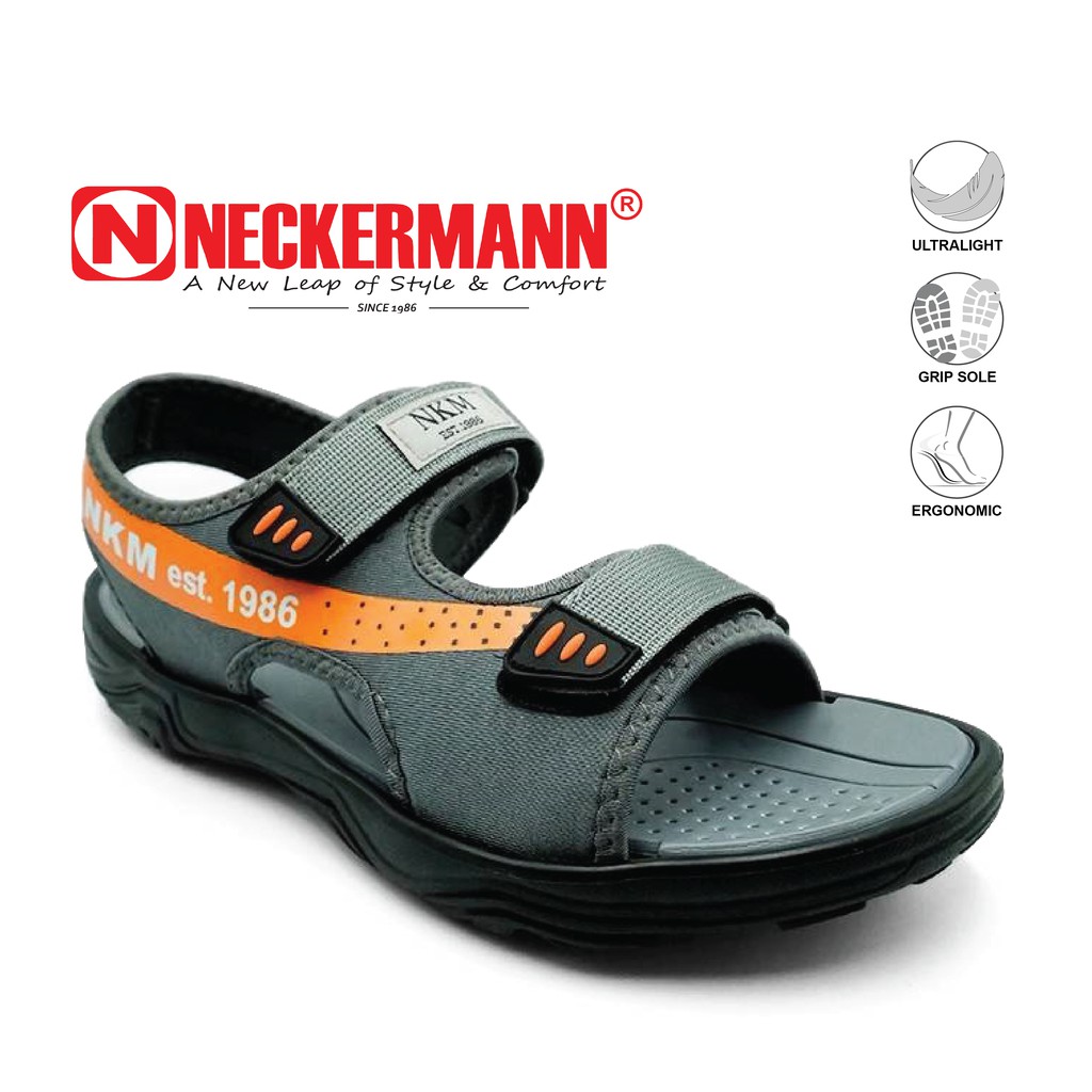 Neckermann Men's Nexus Lightweight Sports Sandals - Grey/Navy | Shopee ...