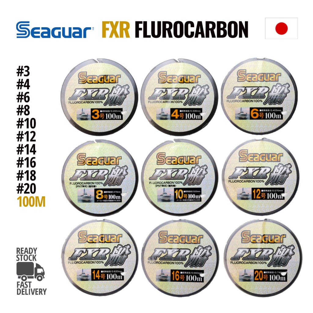 Seaguar FXR 100% FC Flurocarbon 100m. Original Seaguar. Made in Japan | Shopee Malaysia