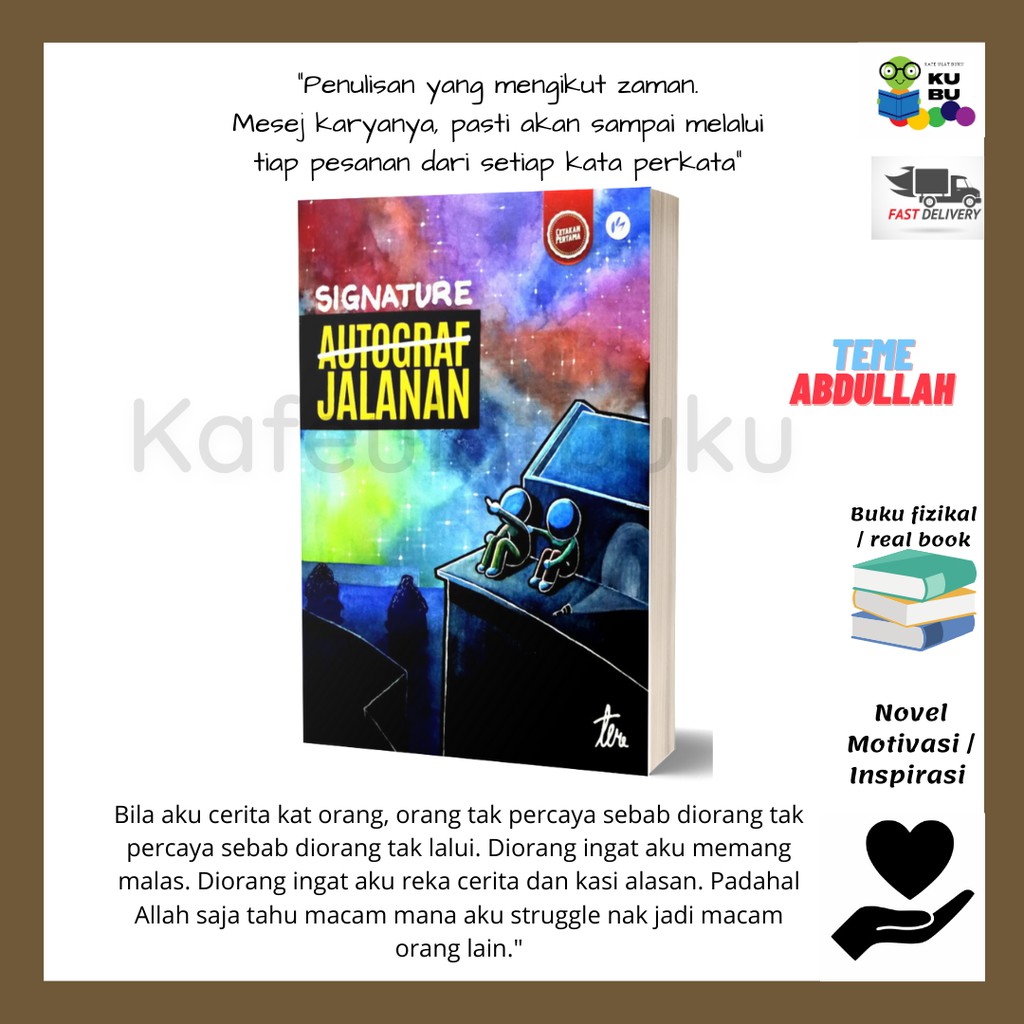 Buku Novel Teme Abdullah - Signature Jalanan | Shopee Malaysia