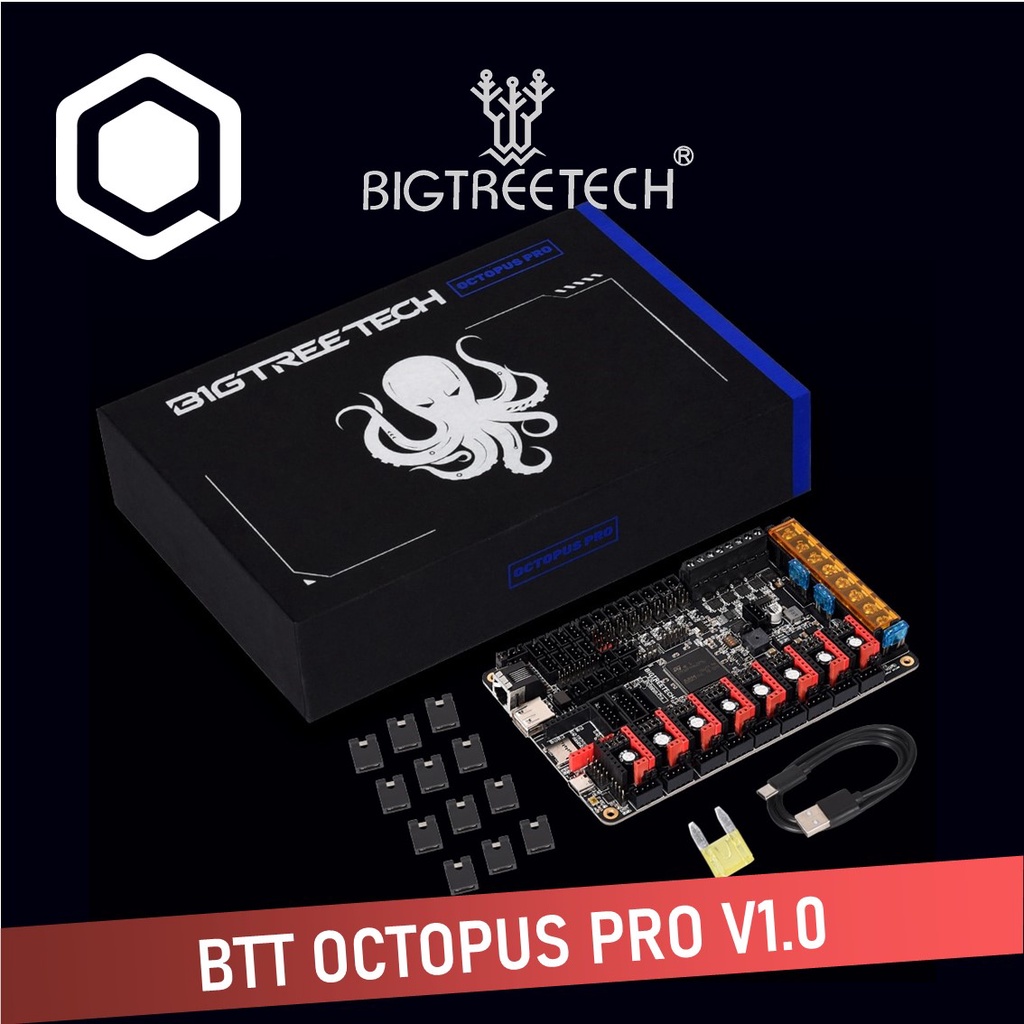 BIGTREETECH BTT Octopus Pro 32 Bit 8 Stepper Drivers Control Board ...
