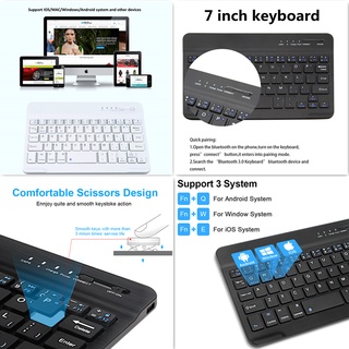 Tablet wireless keyboard for iPad Bluetooth touch keyboard 7inch mini ...