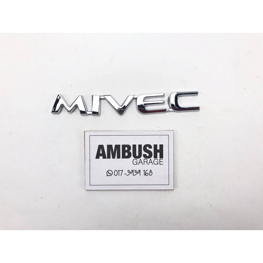 MIVEC Logo Emblem Universal Mitsubishi Lancer Evo Mirage Proton ...