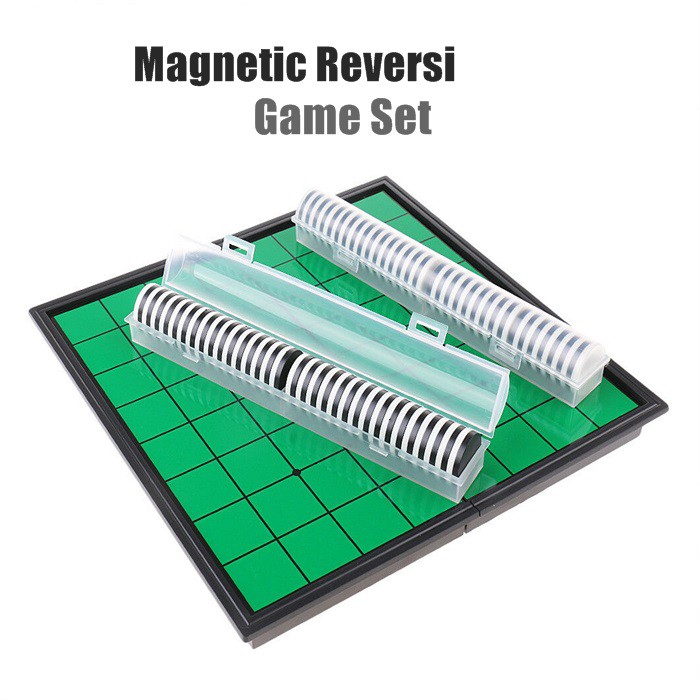 Reversi Game Set with Magnetic Folding Board 10 X 10 Inches | Shopee ...