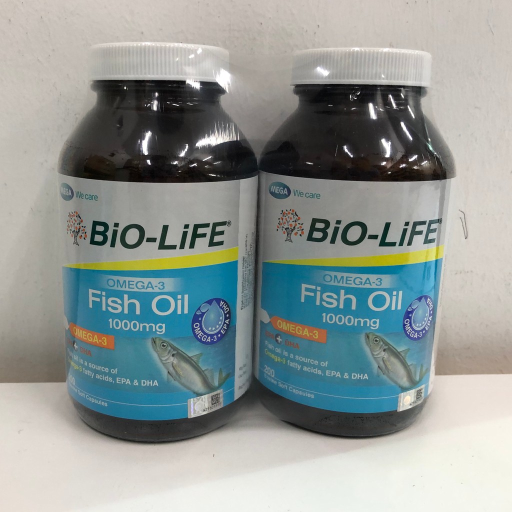 BiOLIFE Omega Fish Oil 1000mg (2*200's) | Shopee Malaysia