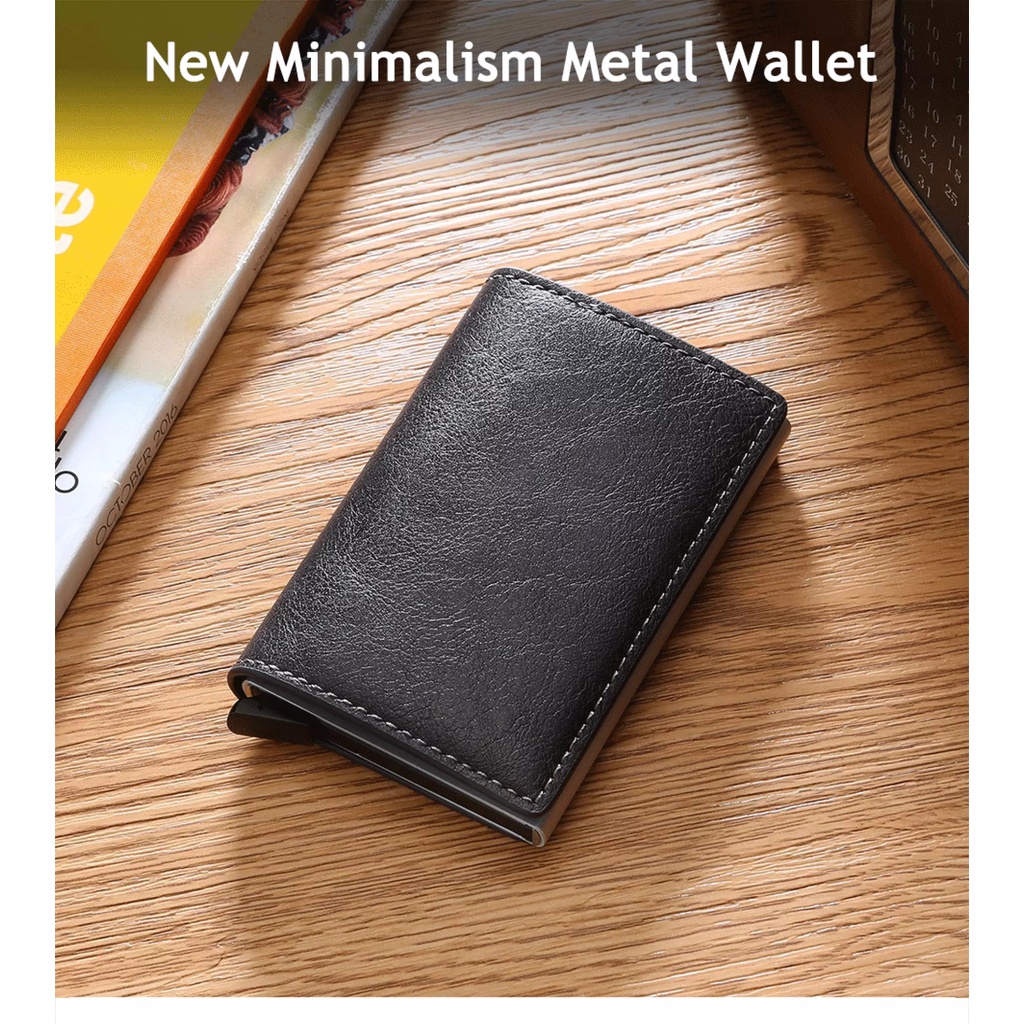 RFID / NFC Blocking Card Holder Men Smart Wallet | Shopee Malaysia