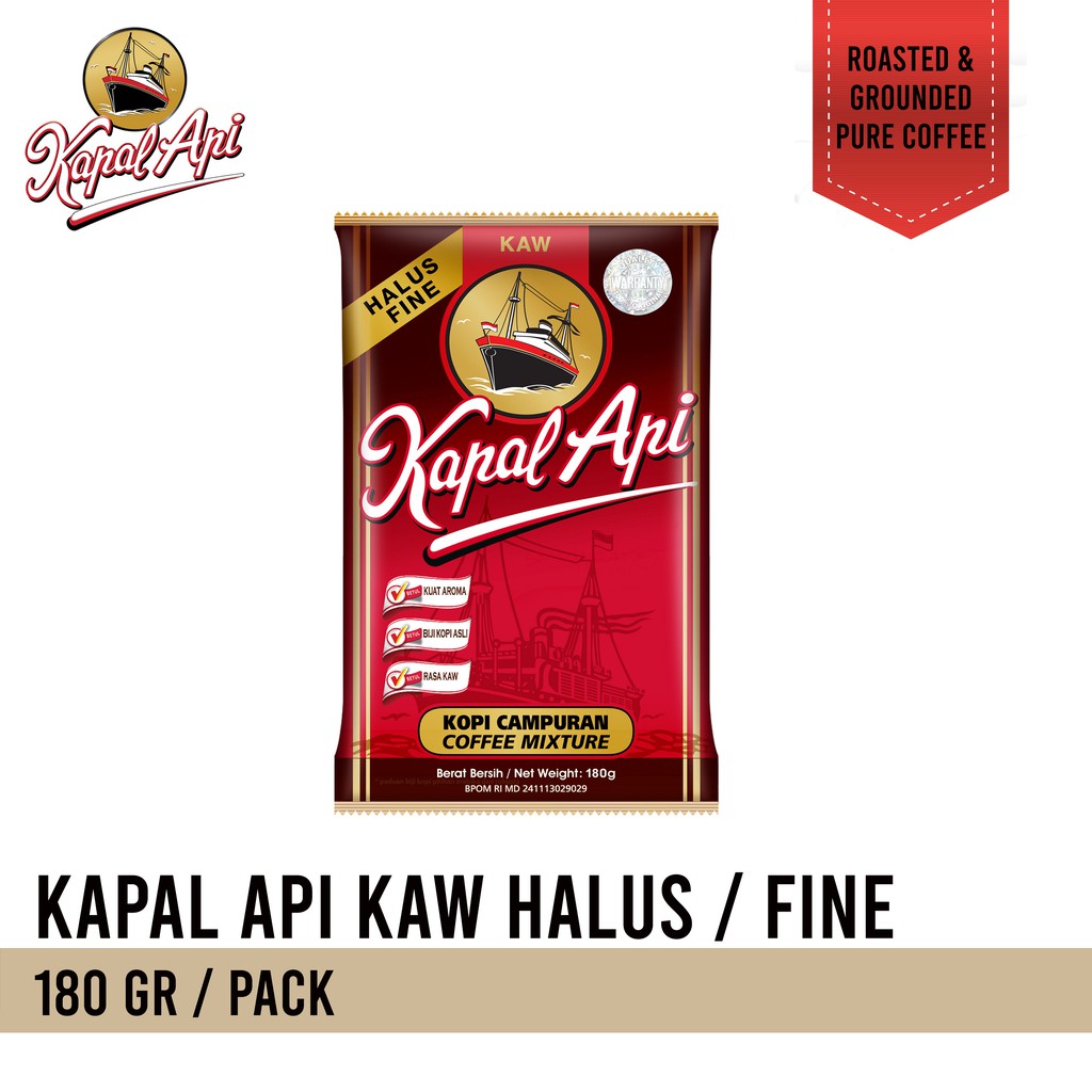 Kapal Api Coffee Mixture (Halus - 180G) | Shopee Malaysia