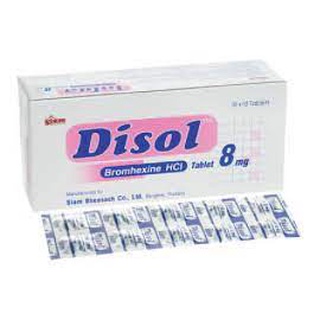Dysolvon Tablet 8mg |1 box |Expiry 2026 mucoxin BROMHEXINE kahak ...