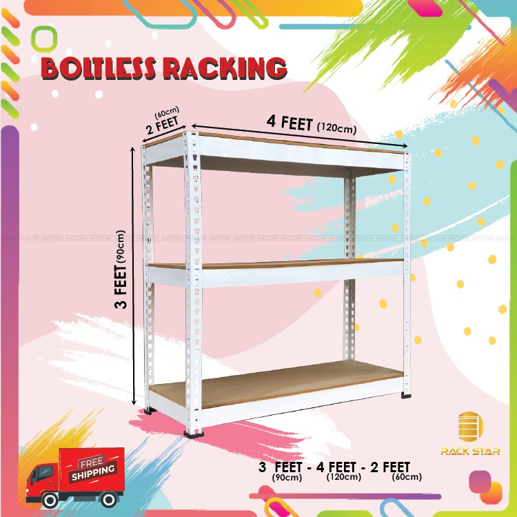 RAK BESI DIY/ WORKSHOP TABLE / 900MM X 1200MM X 600MM {infinity ...