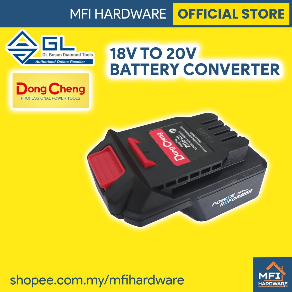 DONGCHENG 18V to 20V Battery Pack Converter ZH18-20 | Shopee Malaysia