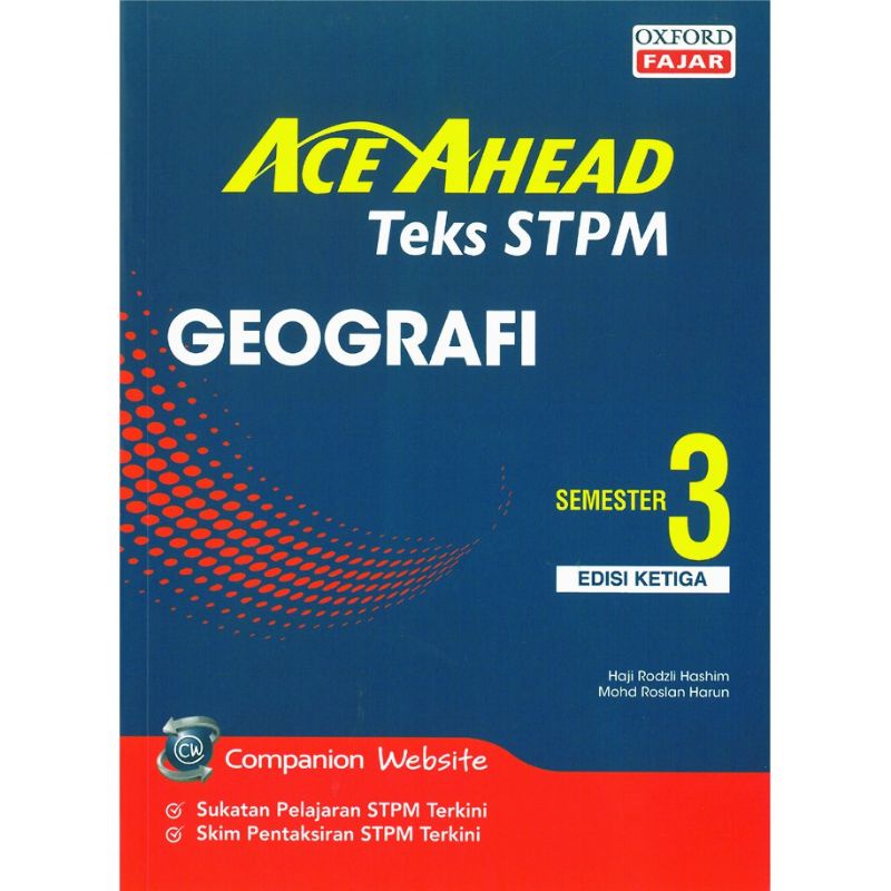 Oxford Fajar ACE AHEAD Teks STPM - Geografi (Semester 3/Penggal 3) | Shopee Malaysia