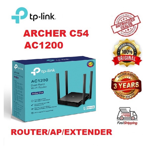 TP-LINK Archer C54 AC1200 Dual-Band Wi-Fi Router/Access Point/Wifi ...
