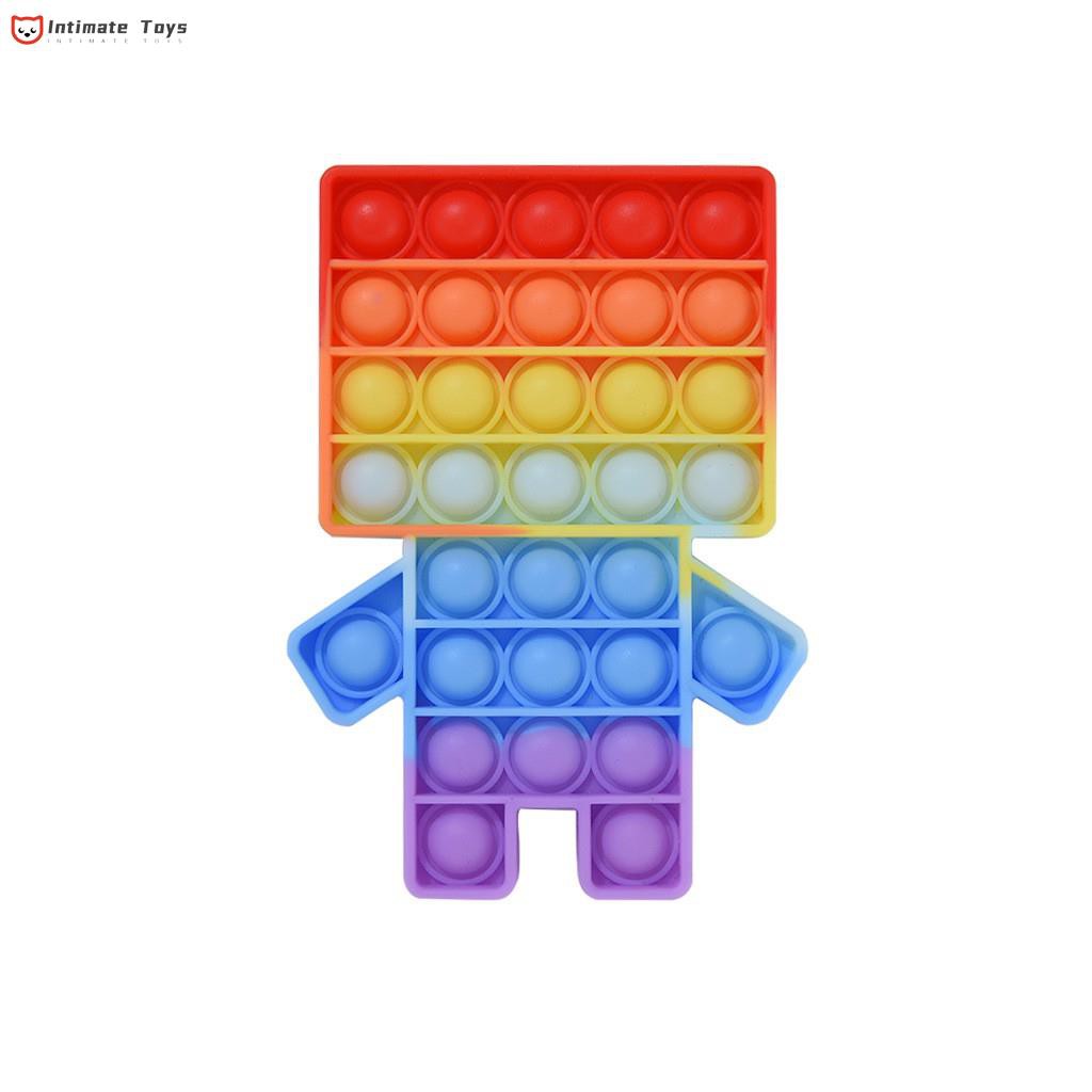Tiktok Robot Pop Its It Push Pop Fidget Toys for Children Kawaii Dimple ...