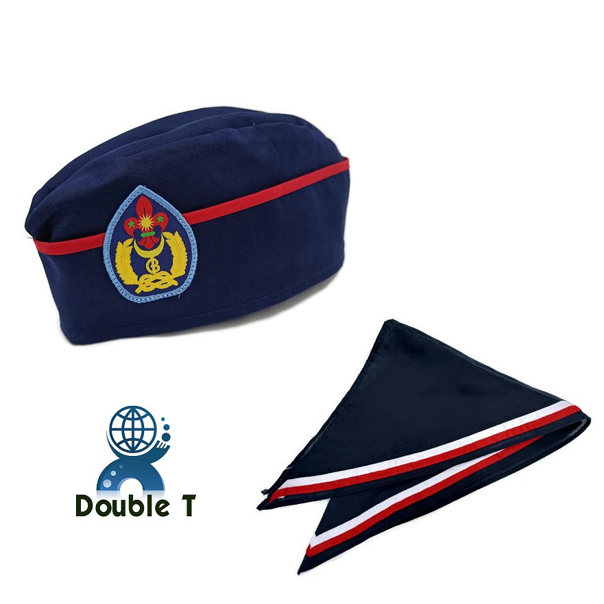 Pengakap Topi dgn Lencana Scarf Scout Cap with Badge | Shopee Malaysia
