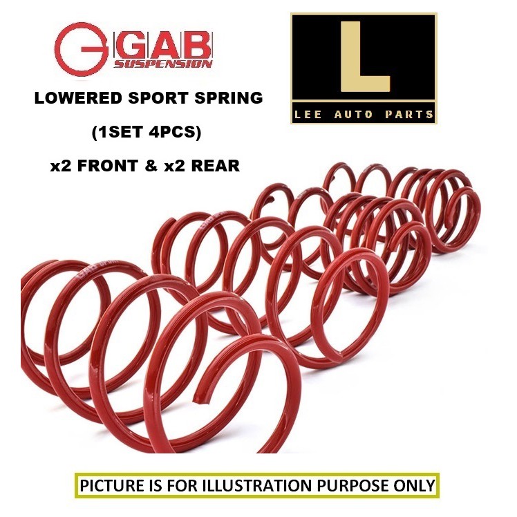 TOYOTA INNOVA TGN40 / TGN140 (1SET 4PCS) GAB LOWERED SPORT COIL SPRING ...
