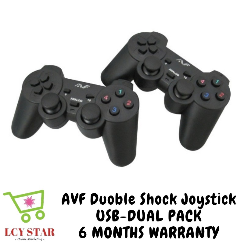 AVF Duoble Shock Joystick USB (STK-8032)-DUAL PACK | Shopee Malaysia
