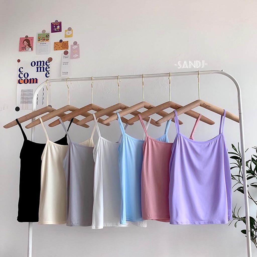 Women Singlet Elastic Tiub Baju Singlet Free Size Inner Cotton ...