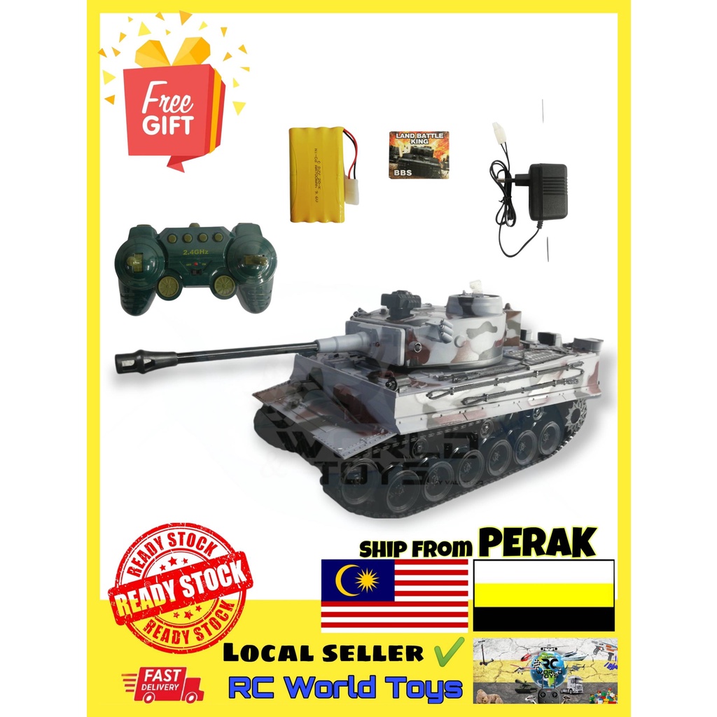 RC TANK GERMAN TIGER 1:18 SCALE HEAVY DUTY REMOTE CONTROLL TANK ...