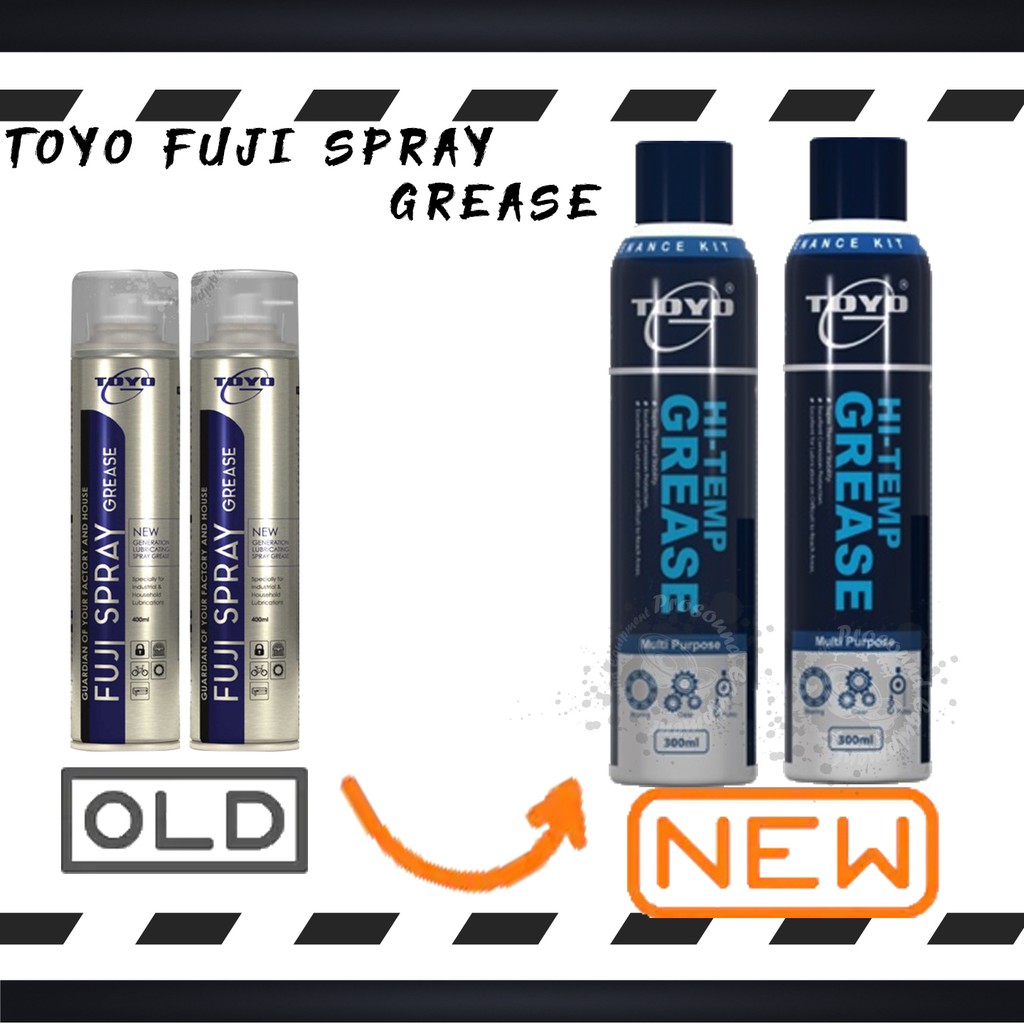 TOYO NEW GENERATION LUBRICATING FUJI SPRAY GREASE (2 TIN x 300ML ...