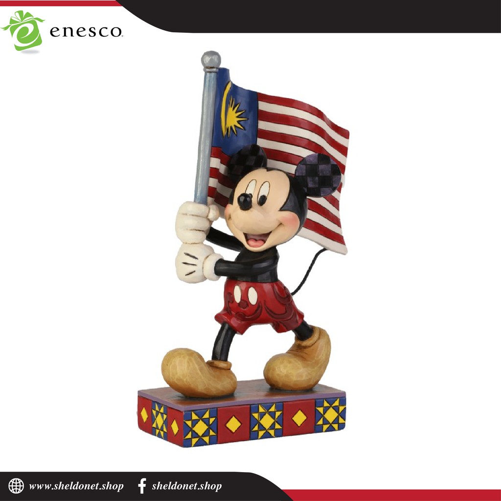 Enesco Disney Traditions - Mickey With Malaysian Flag | Shopee Malaysia