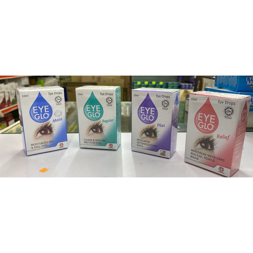 EYE GLO REGULAR / MOIST / PLUS / RELIEF EYE DROPS 10ml | Shopee Malaysia