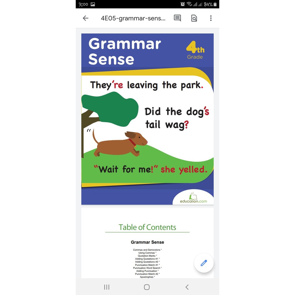 [PDF] 4E05 4th Grade English Activity Workbook : Grammar Sense | Shopee ...