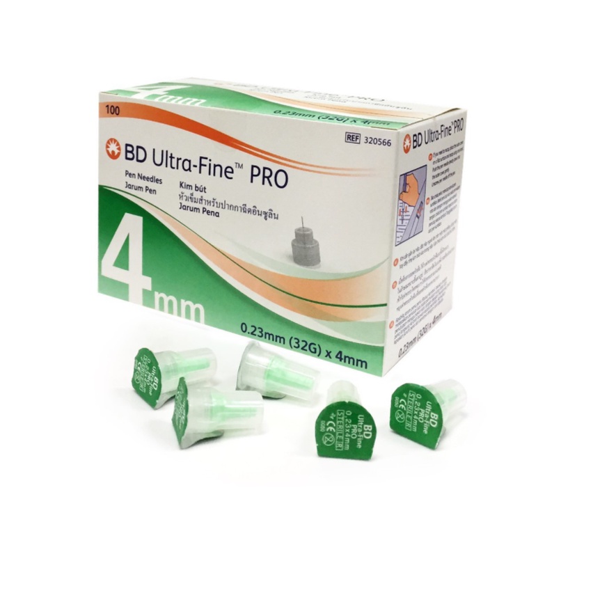 BD Ultra Fine Pro Pen Needles 4mm 32g (100 Pcs) | Shopee Malaysia