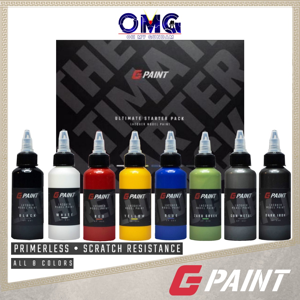 StudioG GPaint Ultimate Starter Pack Primerless Lacquer Model Paint Pre ...
