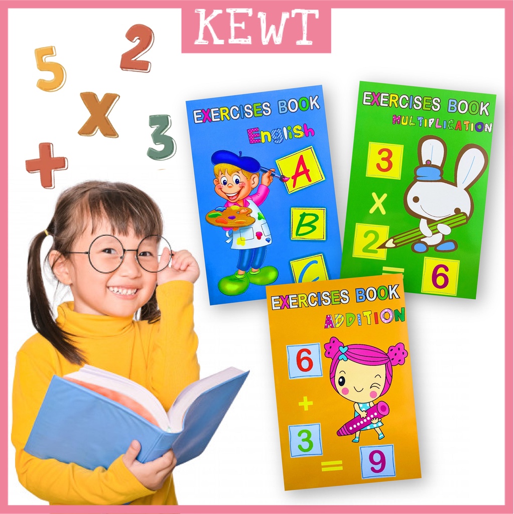 Kewt ABC 123 Bijak Sifir A5 Multiplication Addition Table Book ...