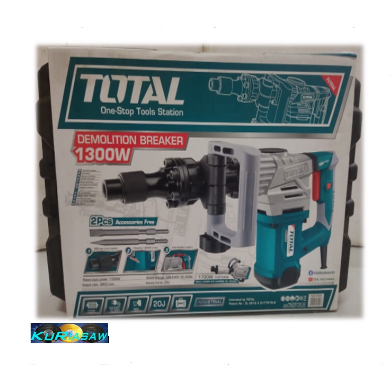TOTAL TH213006 Heavy Duty Demolition Hammer With Anti Vibration System ...
