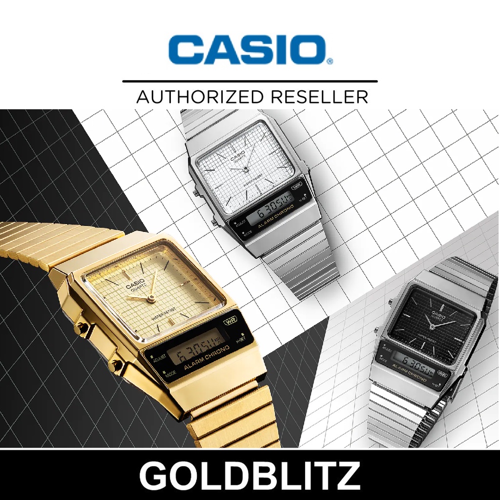 Casio Retro AQ-800E-1A AQ-800E-7A AQ-800EG-9A Vintage AQ-800 1980s ...