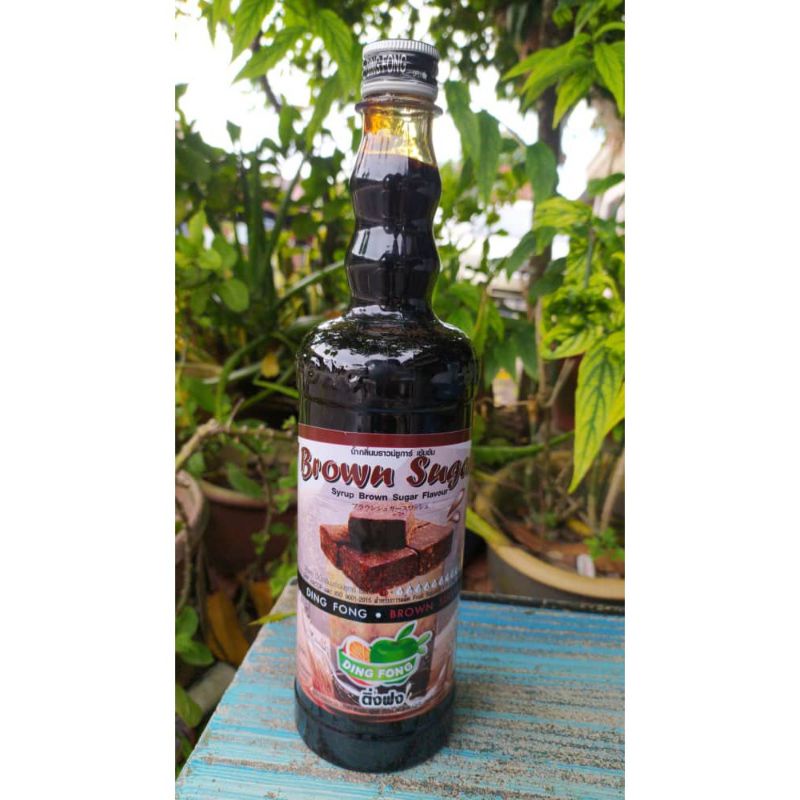 Brown sugar syrup Ding Fong Boba Bubble Brown Sugar Syrup Flavour Ready ...