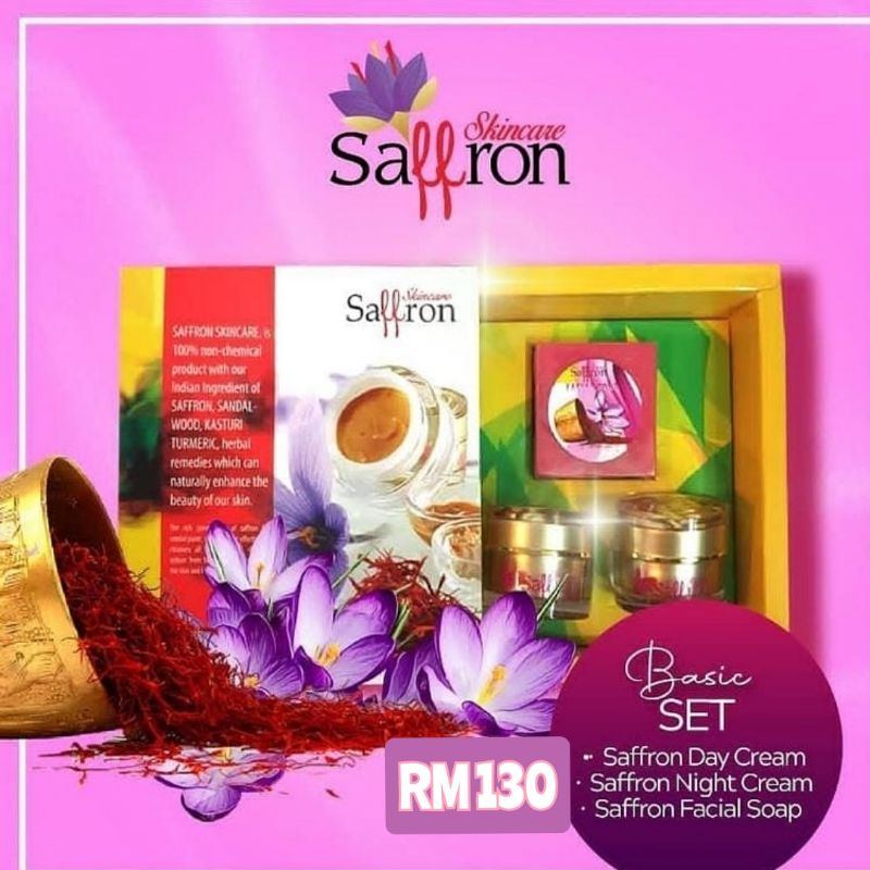 SAFFRON SKINCARE BASIC SET - ORGANIC WITH AYURVEDA AND NATURAL ...