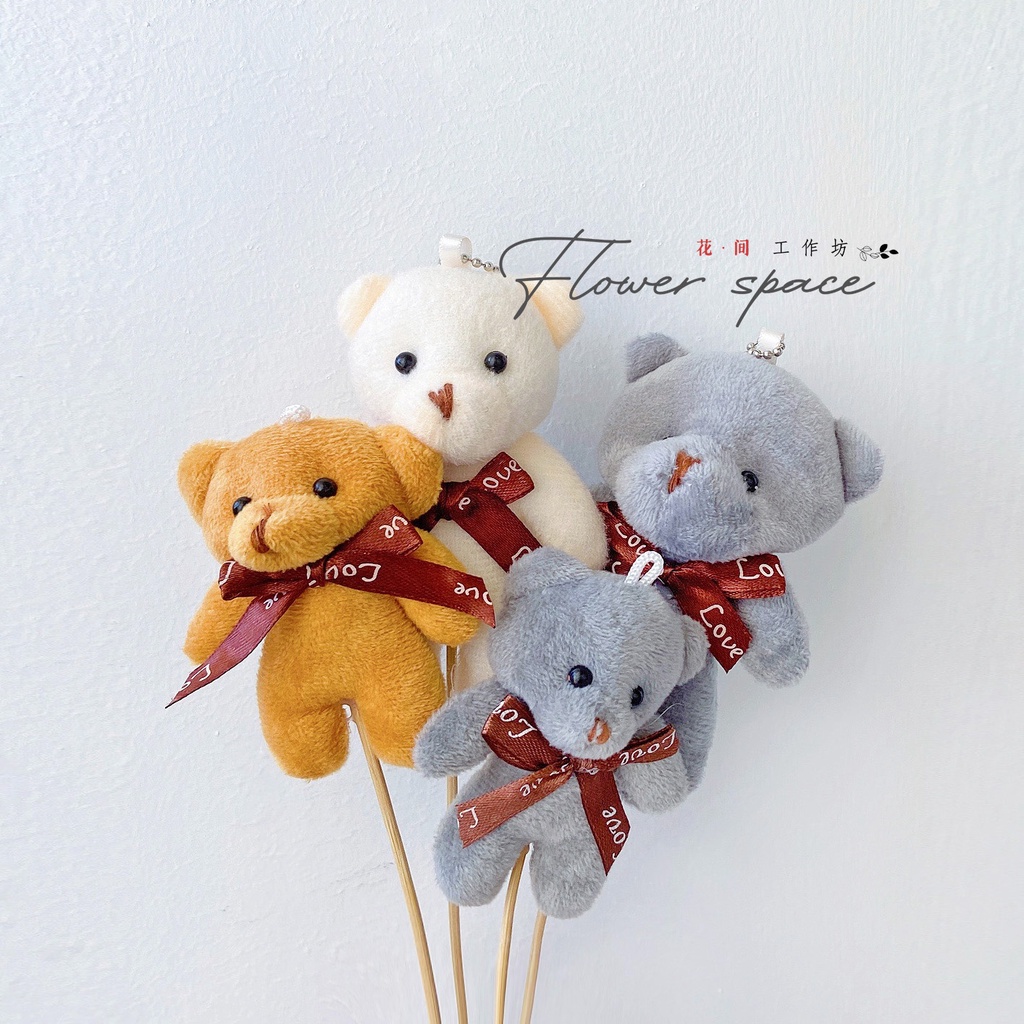Mini Cute Teddy Bear Toy Plush Mini Bear Doll Gift Bouquet Small Bear ...