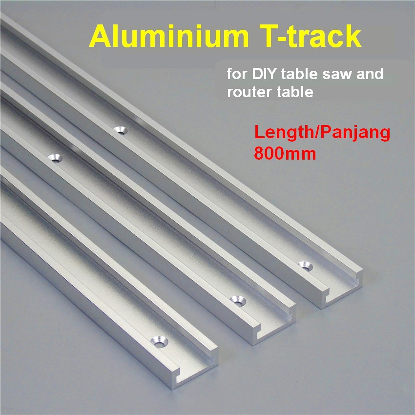 800mm T-track T-slot Miter Track for DIY Table Saw or Router Table ...