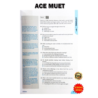 Buku Rujukan : ACE MUET Edisi 2022 | Shopee Malaysia