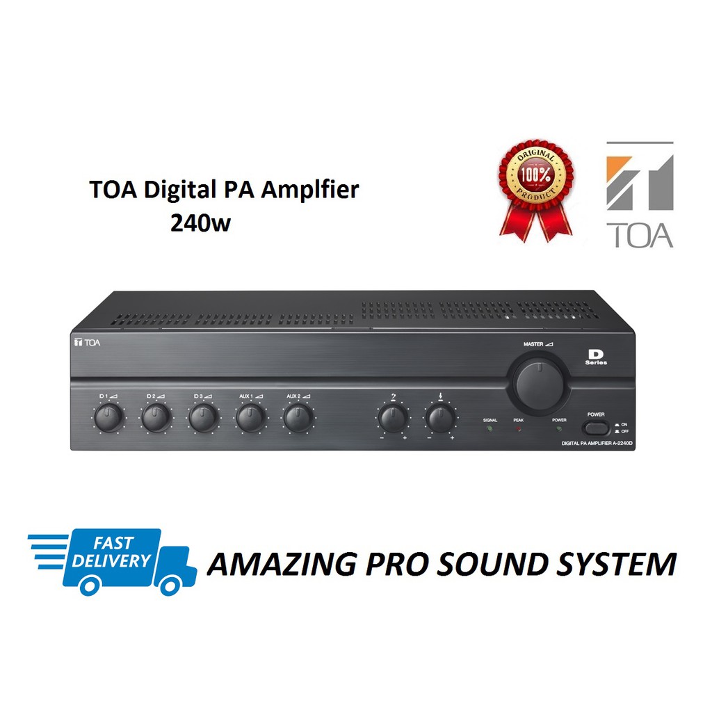 TOA A-2240D Digital PA Amplifier (240W) | Shopee Malaysia