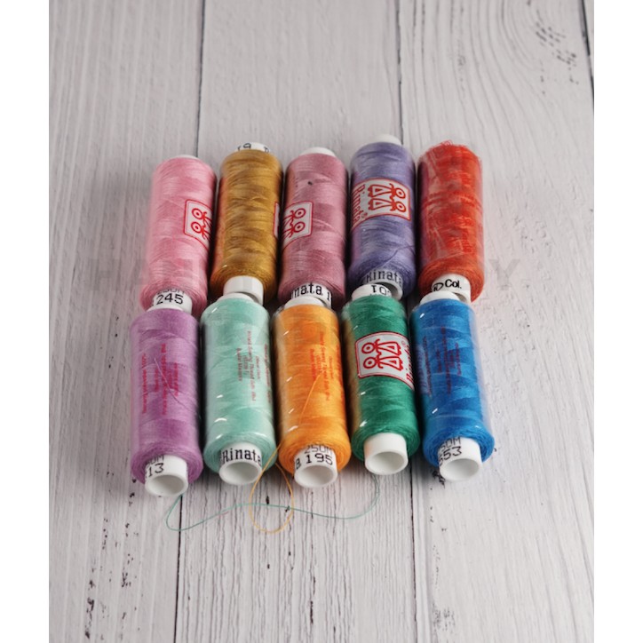 (10 Pcs) 250 Meter Benang Jahit / Polyester Sewing Thread | Shopee Malaysia