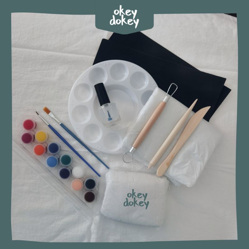 [OKEY DOKEY] DIY Air Dry Clay | Clay Kit Set | 免烤 石塑粘土 手作DIY套组 | Tanah ...