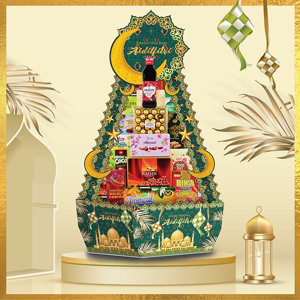 Hari Raya Hamper HR7 Pyramid Hamper Tower Hamper By Hamper Malaysia ...
